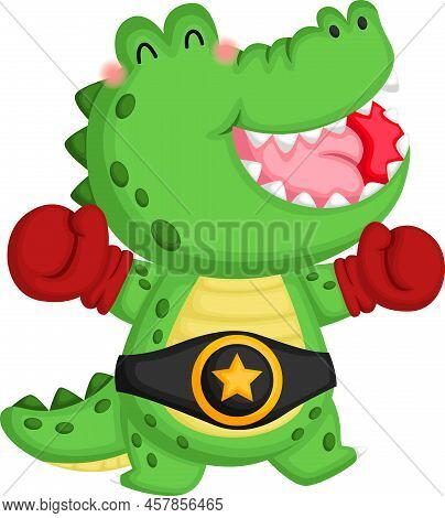Vector Cute Crocodile Vector & Photo (Free Trial) | Bigstock