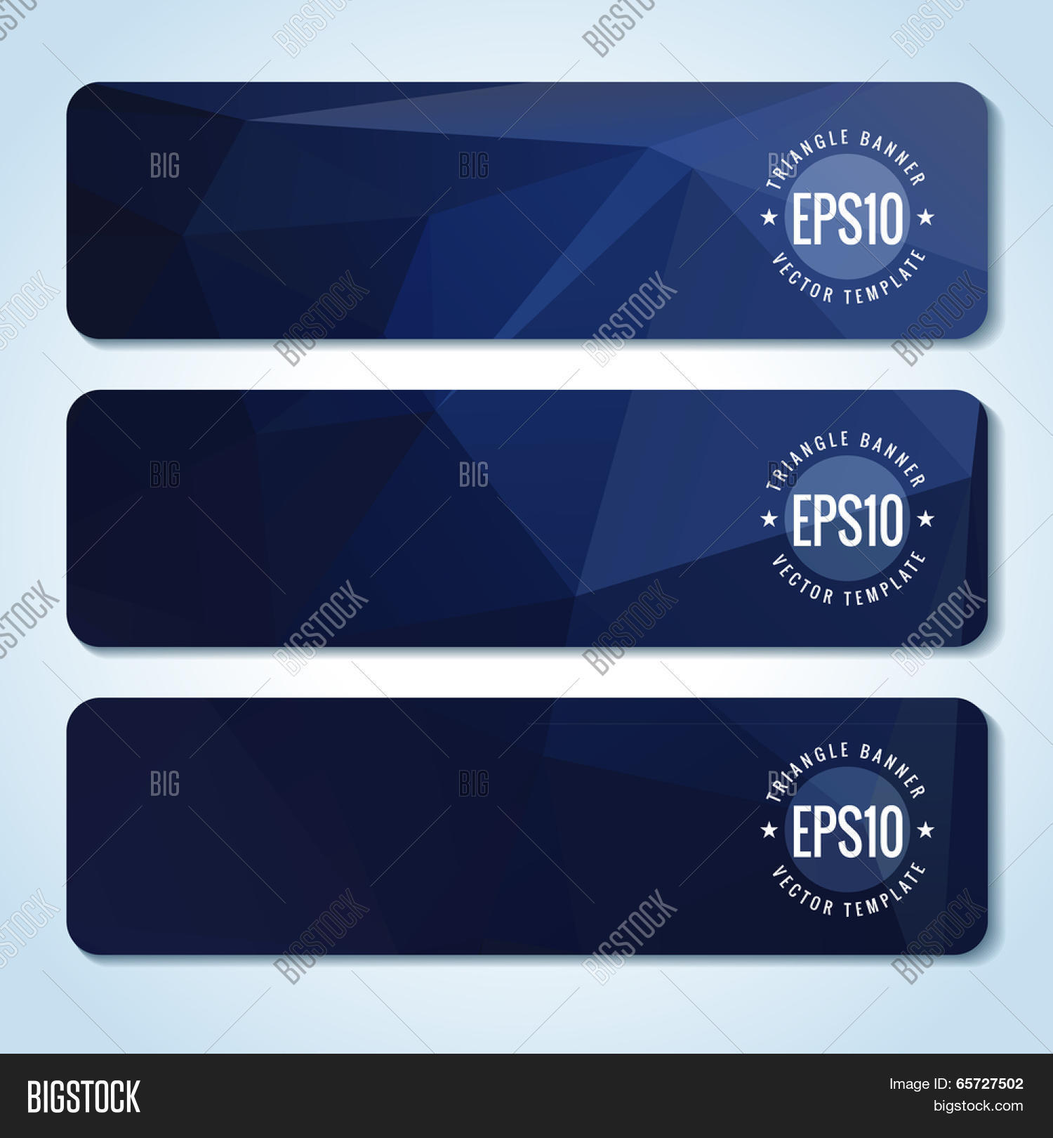 Set Dark Blue Website Vector & Photo (Free Trial) | Bigstock