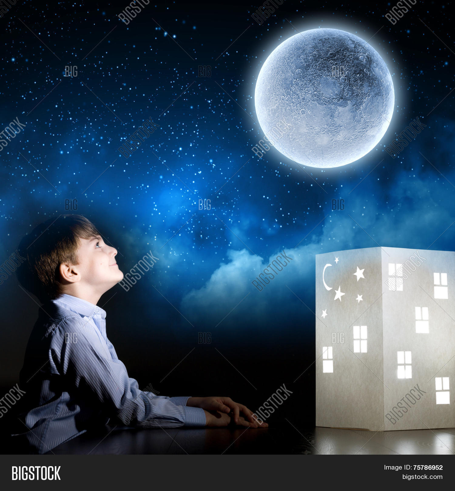 Cute Little Boy Dark Image & Photo (Free Trial) | Bigstock