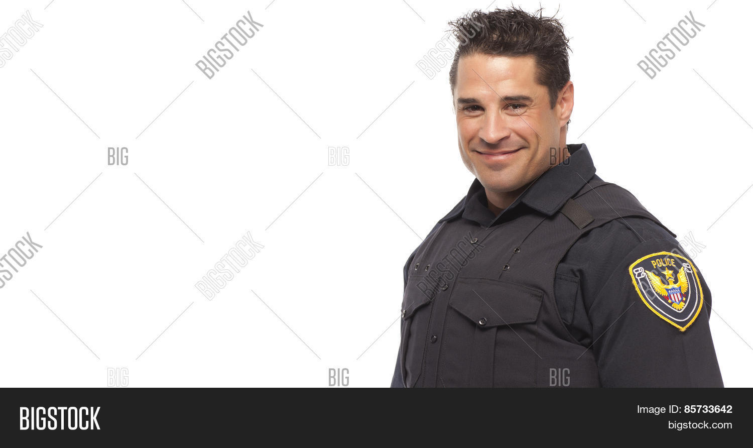Smiling Police Man Image & Photo (Free Trial) | Bigstock