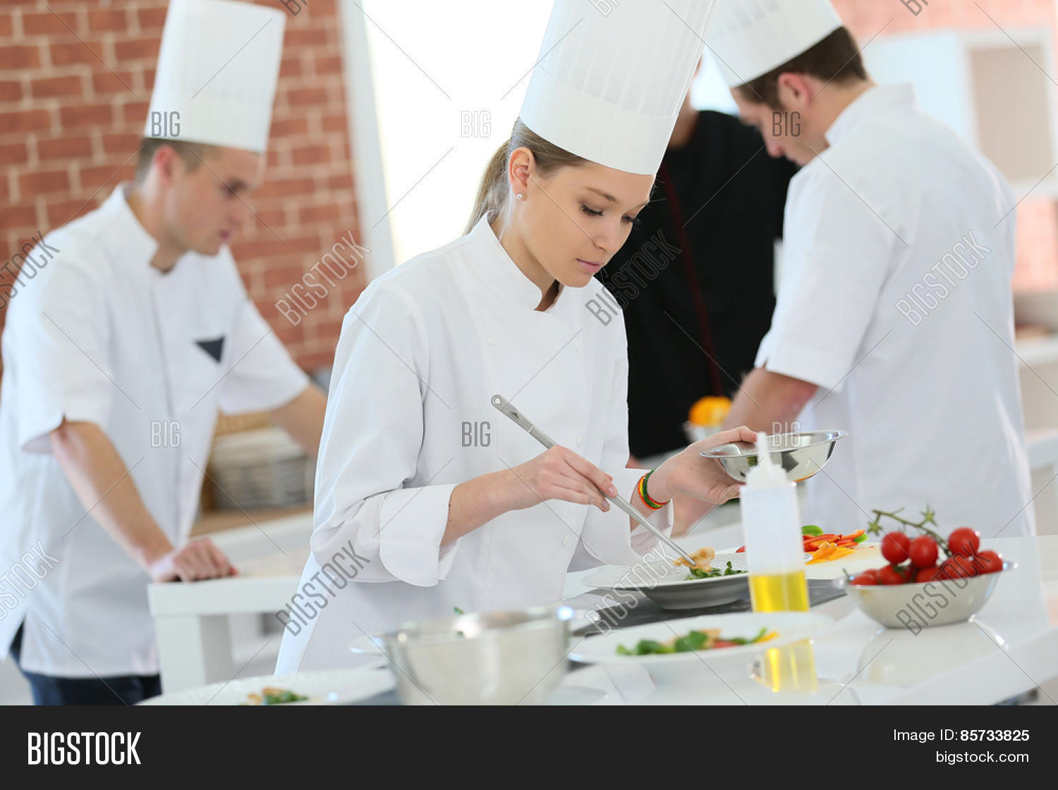 Girl Cooking Training Image & Photo (Free Trial) | Bigstock