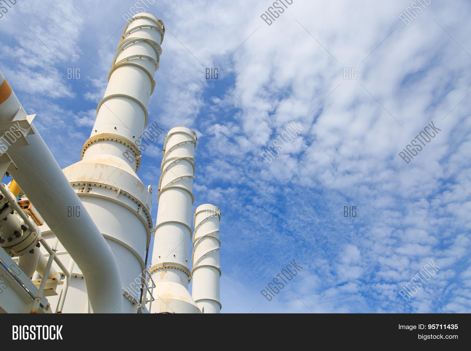 Cooling Tower Oil Gas Image & Photo (Free Trial) | Bigstock