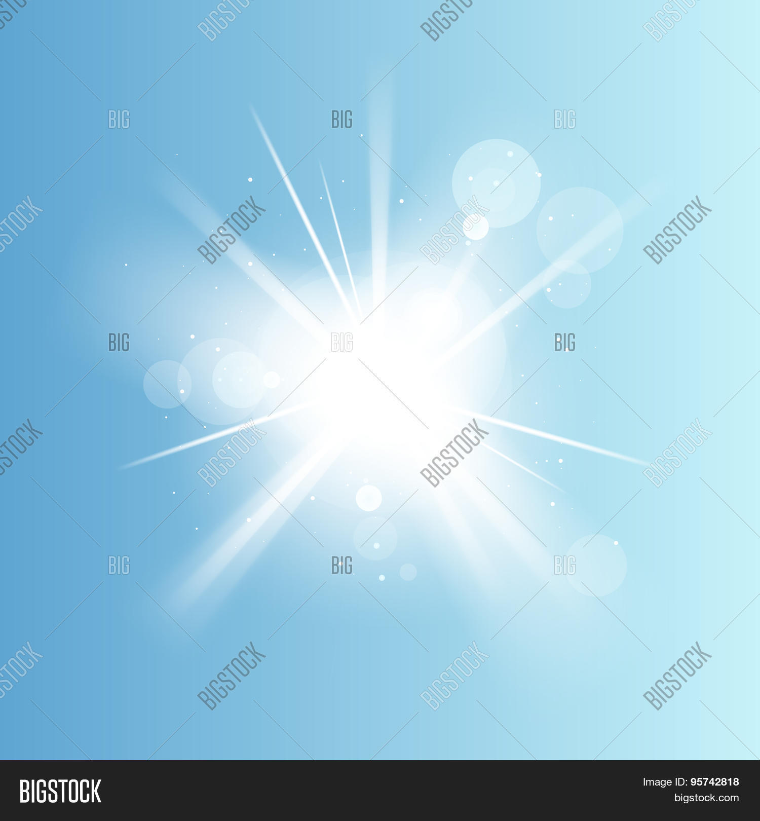 Vector Sun Rays Vector & Photo (Free Trial) | Bigstock