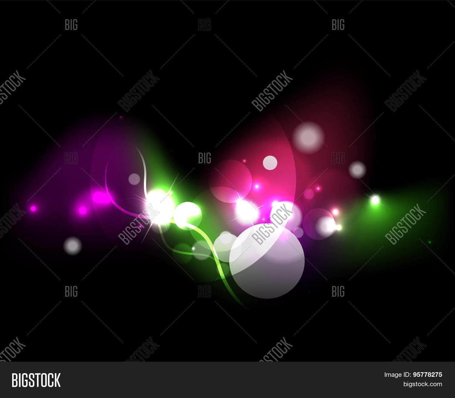 Glowing Shiny Bubbles Vector & Photo (Free Trial) | Bigstock
