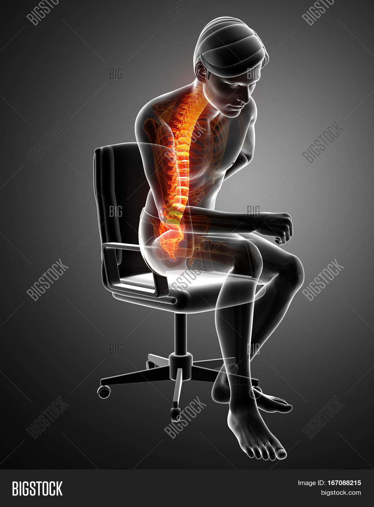 Male Feeling Back Pain Image & Photo (Free Trial) | Bigstock