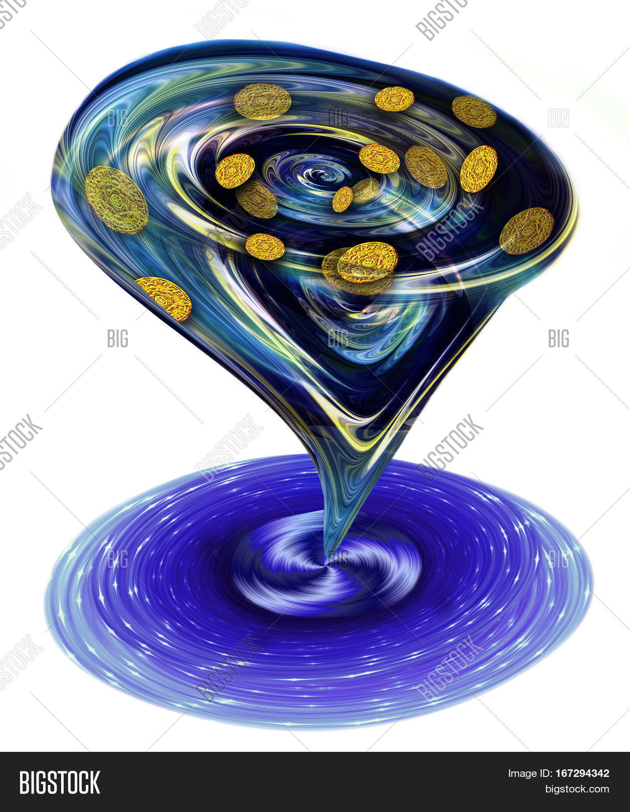 Swirling Money Sinking Image & Photo (Free Trial) | Bigstock