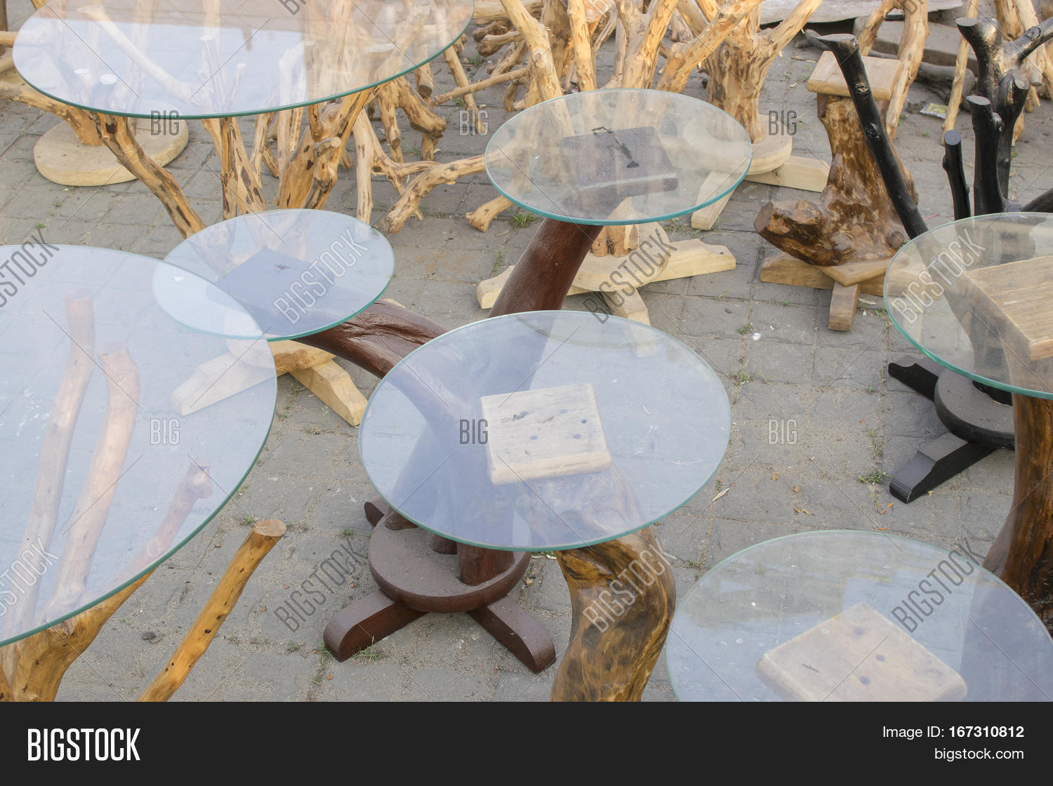 Colorful Wooden Tables Image & Photo (Free Trial) | Bigstock