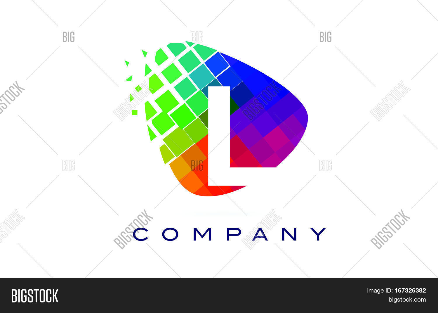 Letter L Colourful Vector & Photo (Free Trial) | Bigstock