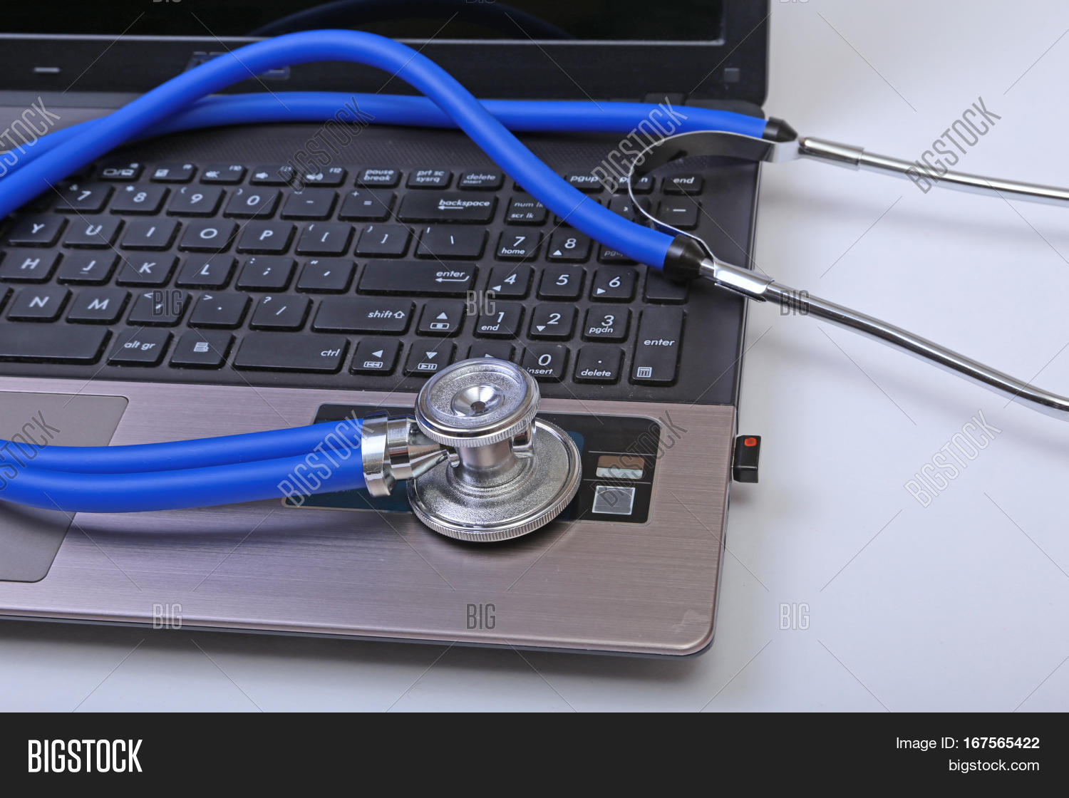 Stethoscope On Laptop Image & Photo (Free Trial) | Bigstock