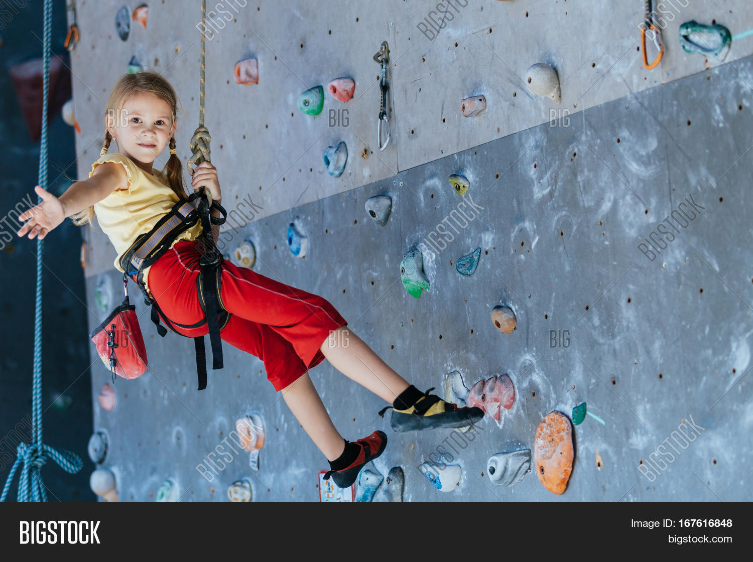 Little Girl Climbing Image & Photo (Free Trial) | Bigstock