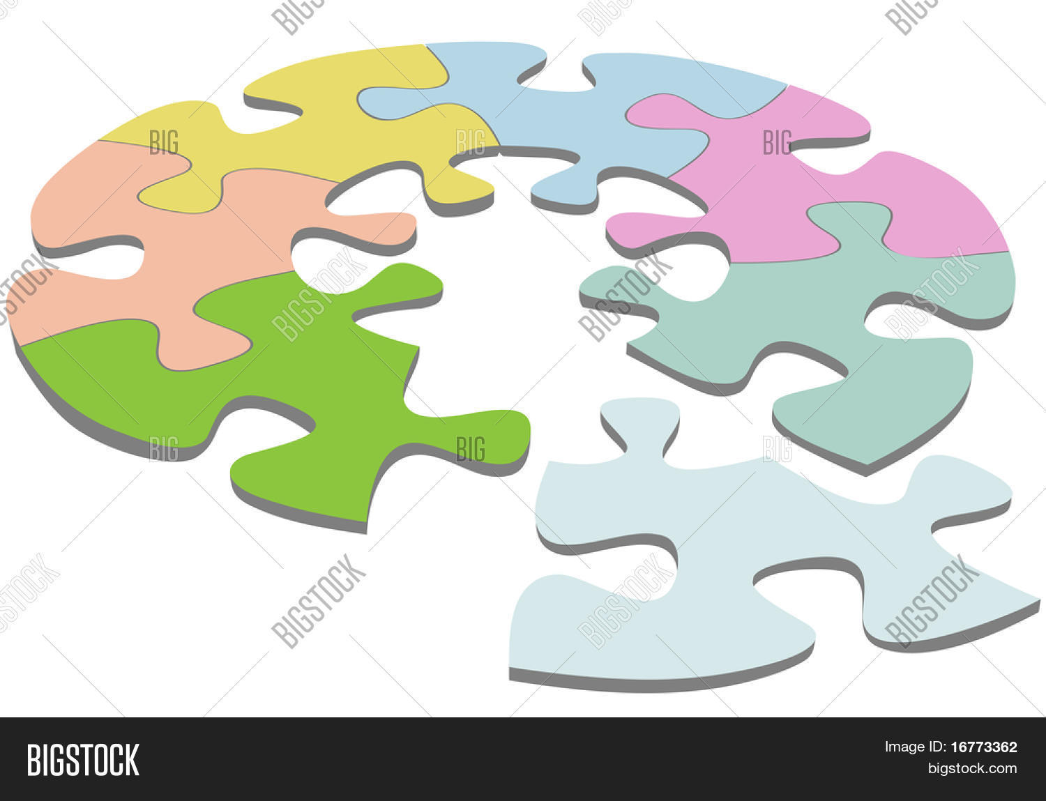 Round Jigsaw Puzzle Image & Photo (Free Trial) | Bigstock