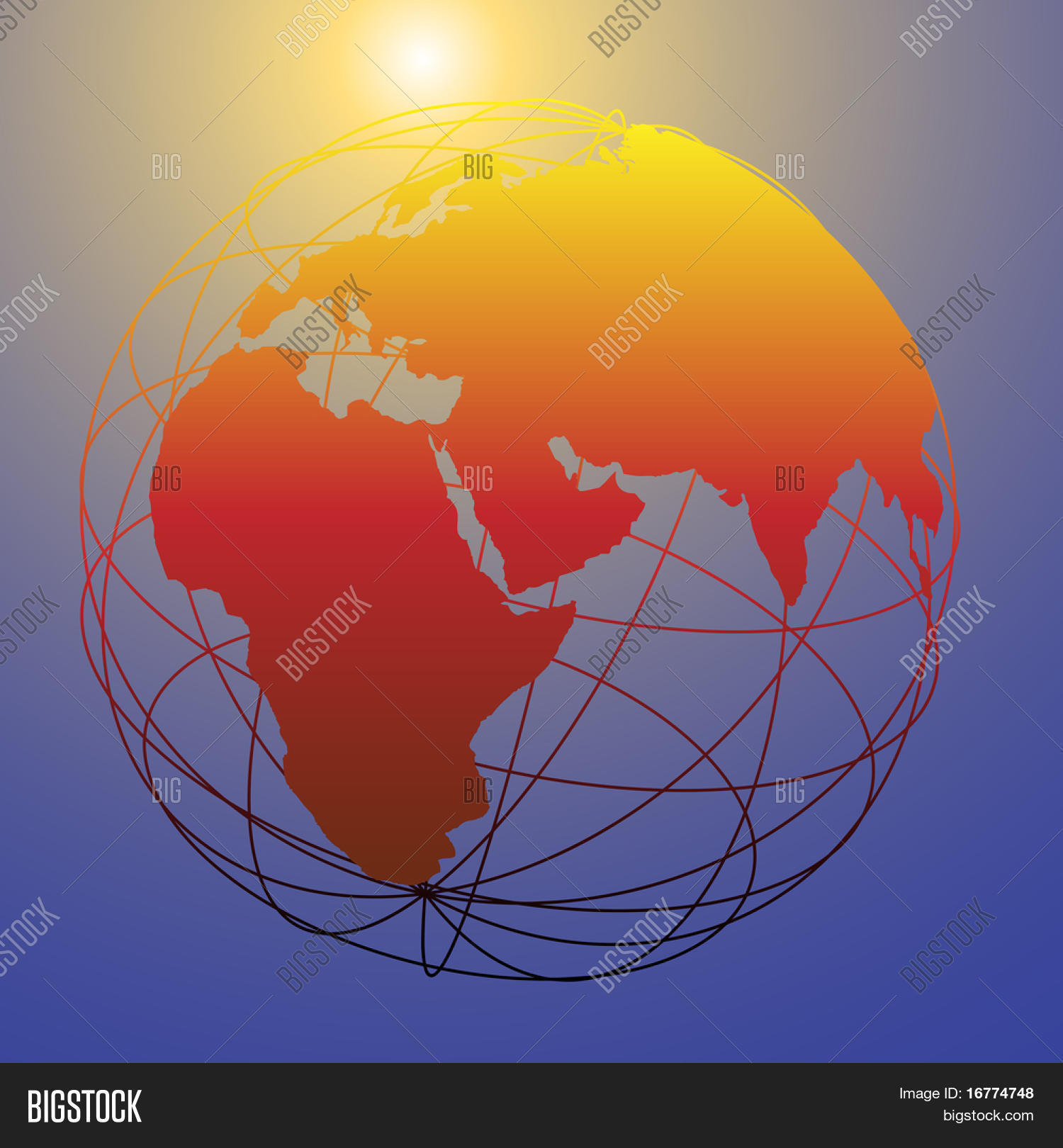 Earth Wireframe Globe Image & Photo (Free Trial) | Bigstock