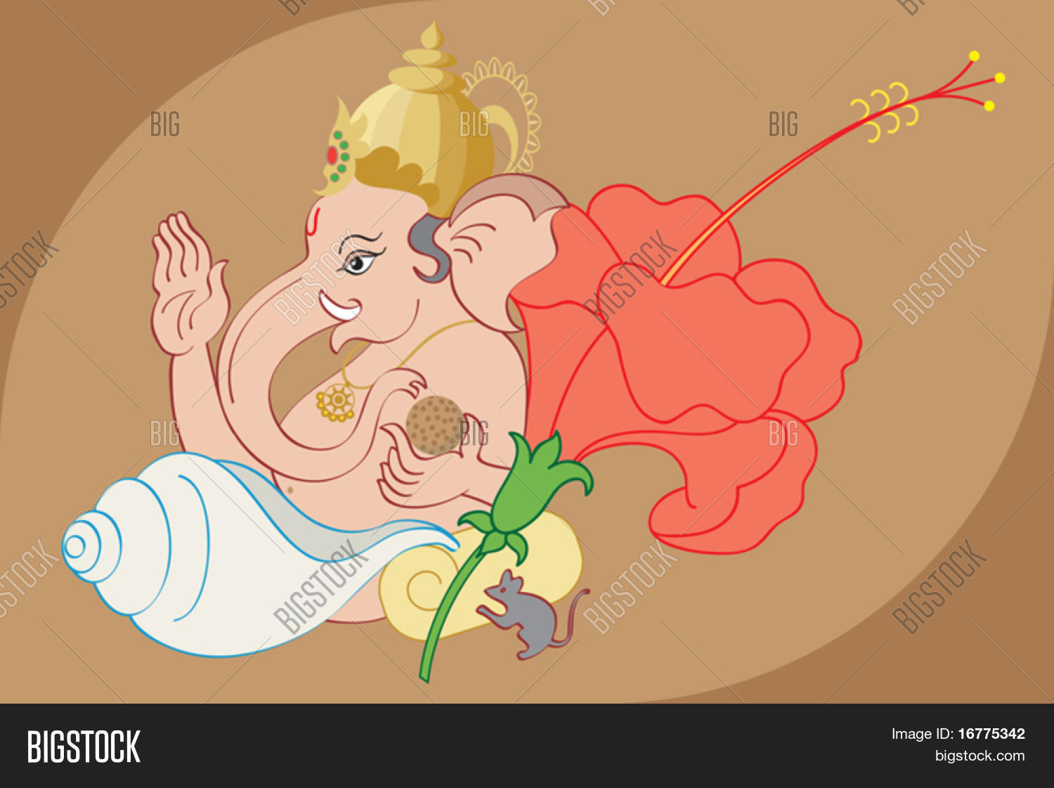 Ganesh Flower & Vector & Photo (Free Trial) | Bigstock