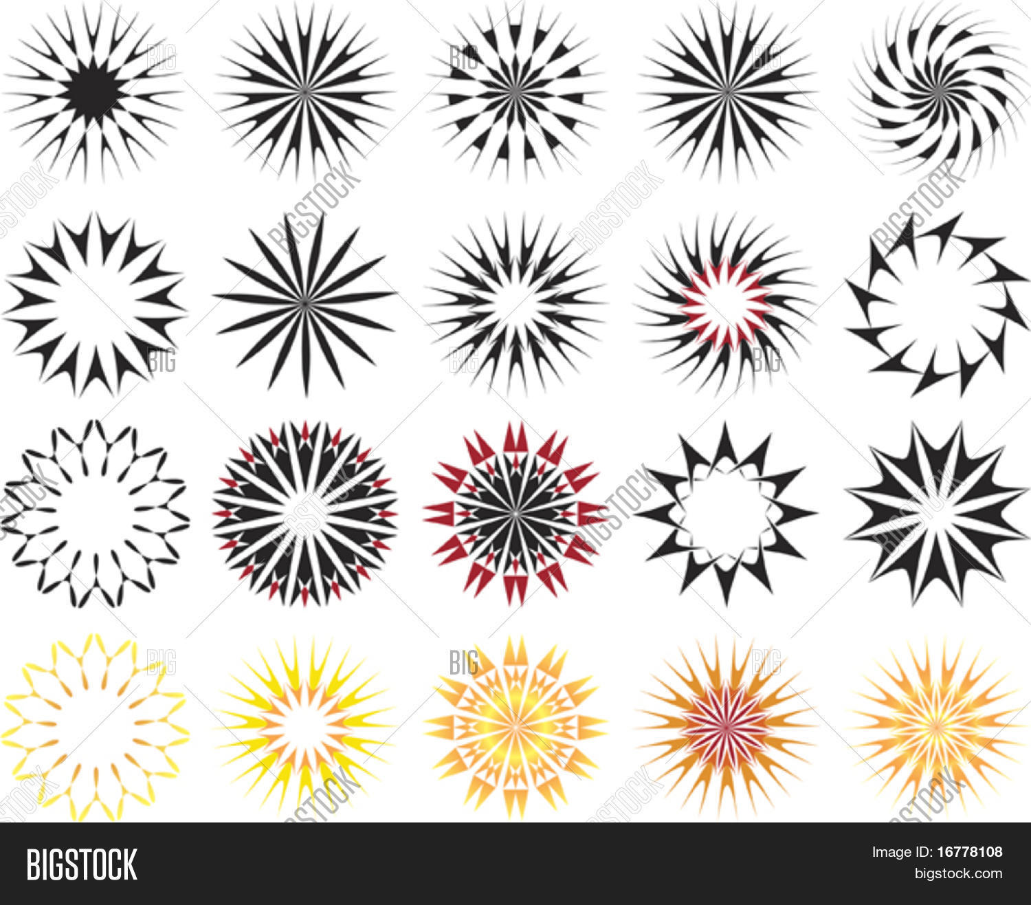Sun, Circular Design Vector & Photo (Free Trial) | Bigstock