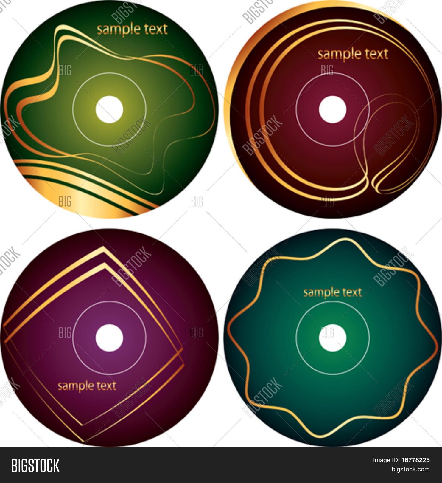 CD - DVD Label Design Vector & Photo (Free Trial) | Bigstock