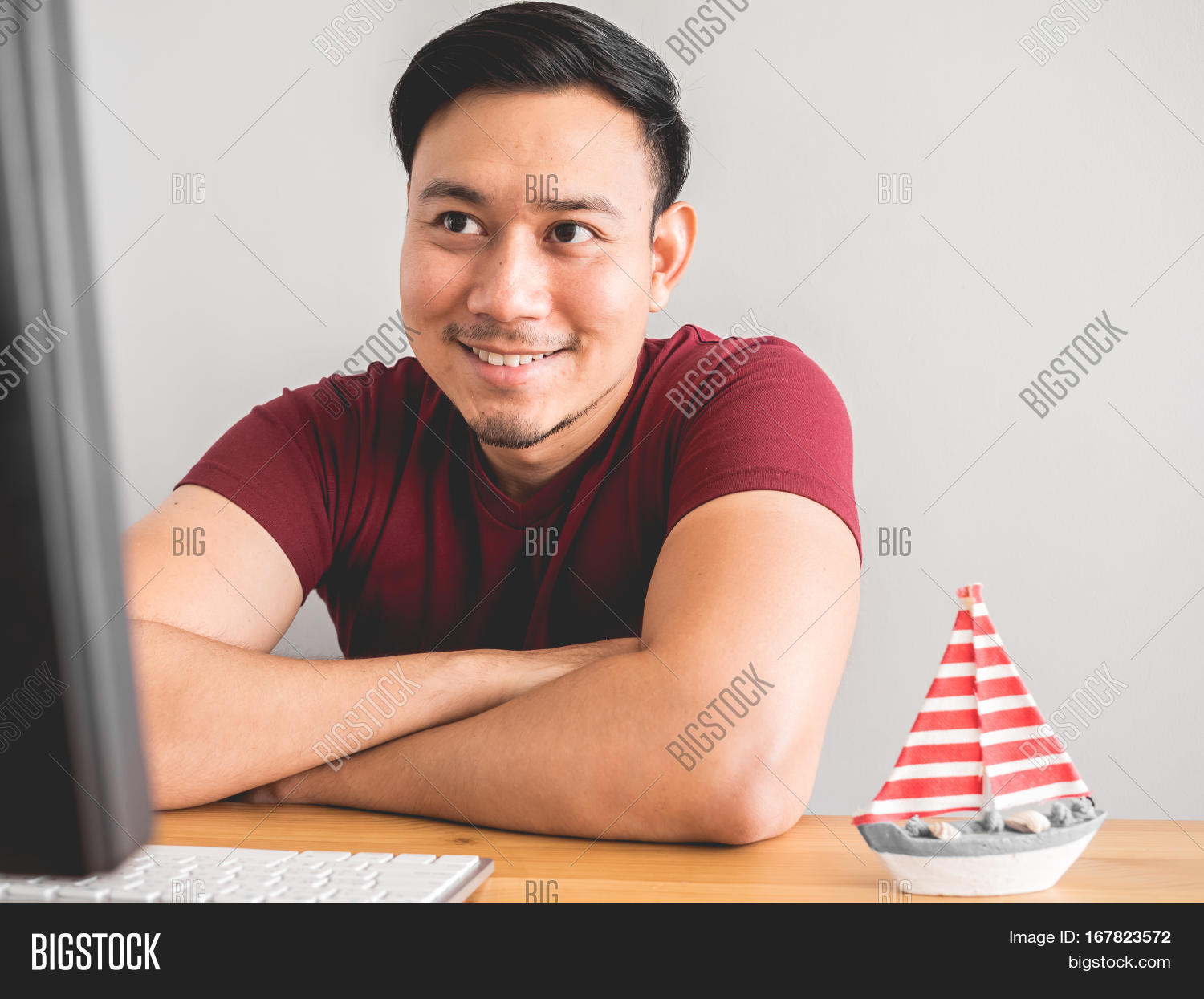 Man Concentrate On His Image & Photo (Free Trial) | Bigstock