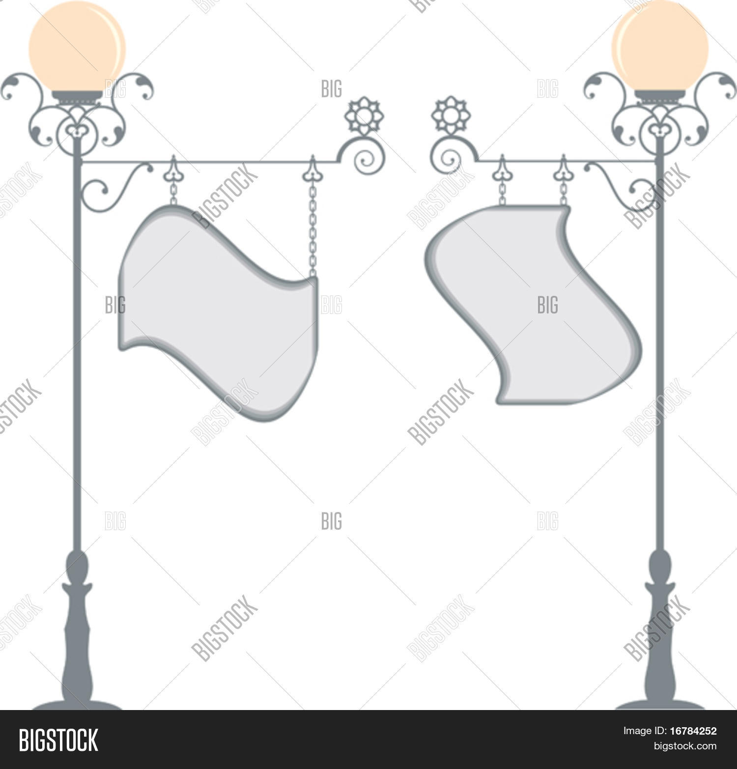 Wrought Iron Signage Vector & Photo (Free Trial) | Bigstock