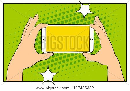 Comic Smartphone Vector & Photo (Free Trial) | Bigstock