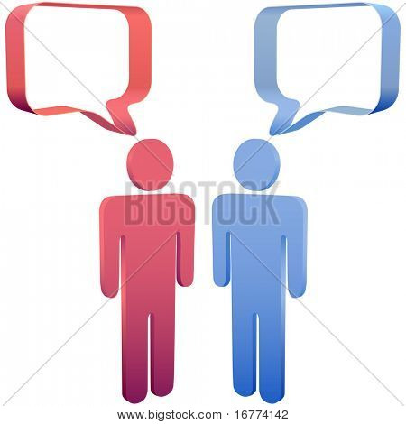 Red Blue People Meet Image & Photo (Free Trial) | Bigstock