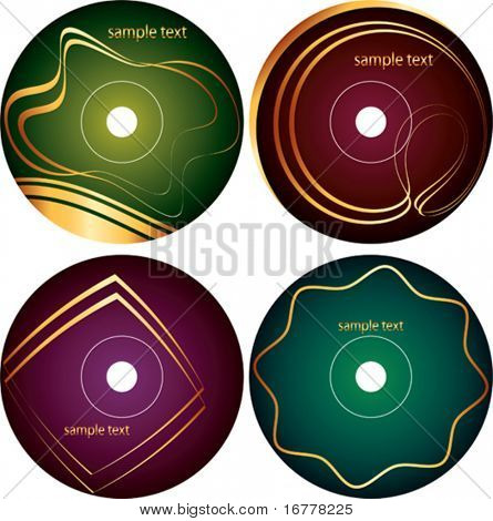 CD - DVD Label Design Vector & Photo (Free Trial) | Bigstock