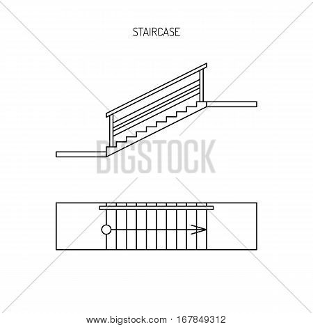 Staircase Vector Vector & Photo (Free Trial) | Bigstock