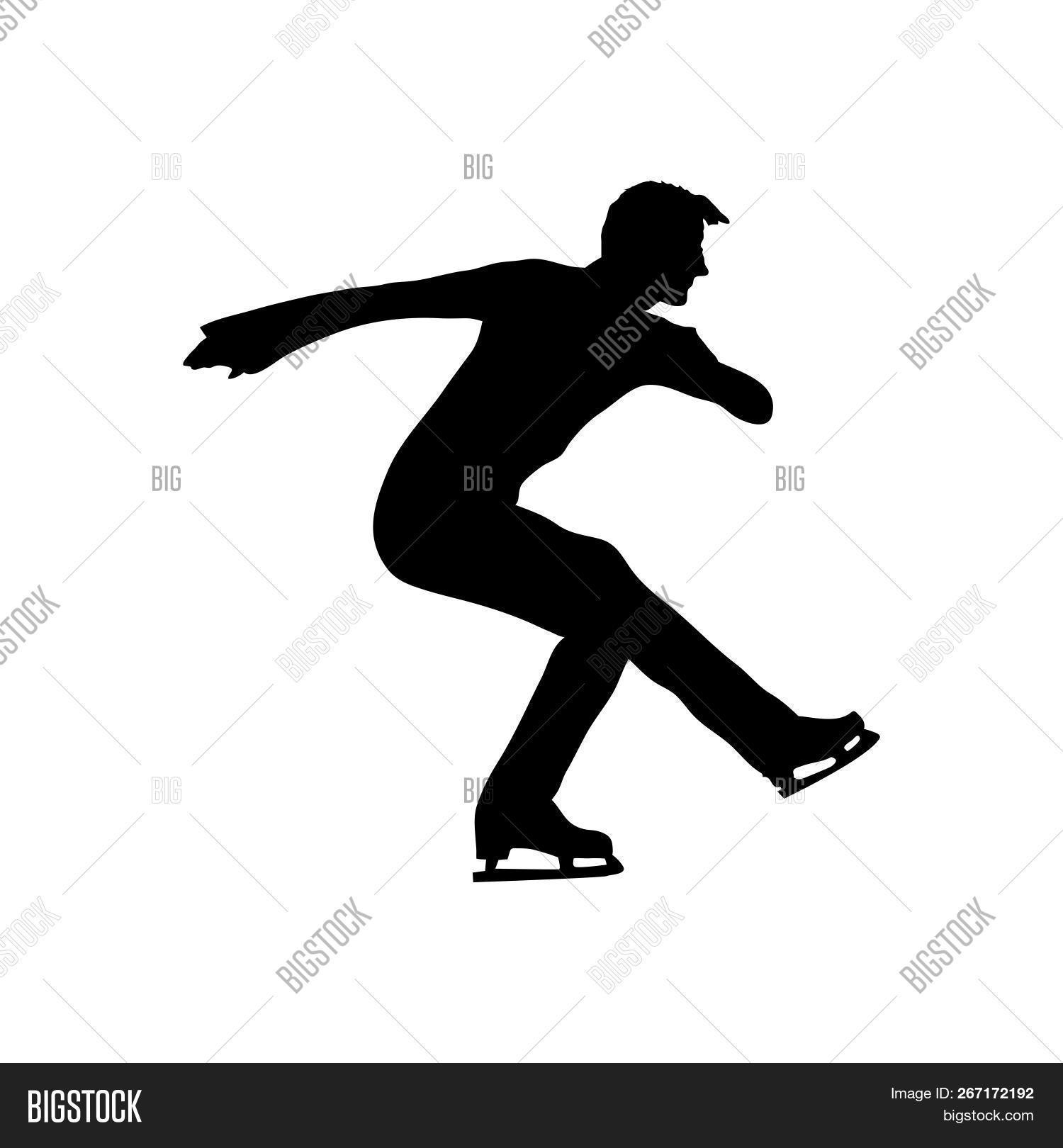 Figure Skate Man Vector & Photo (Free Trial) | Bigstock