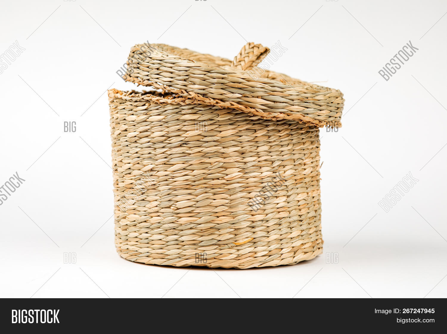 Wicker Basket Isolated Image & Photo (Free Trial) | Bigstock