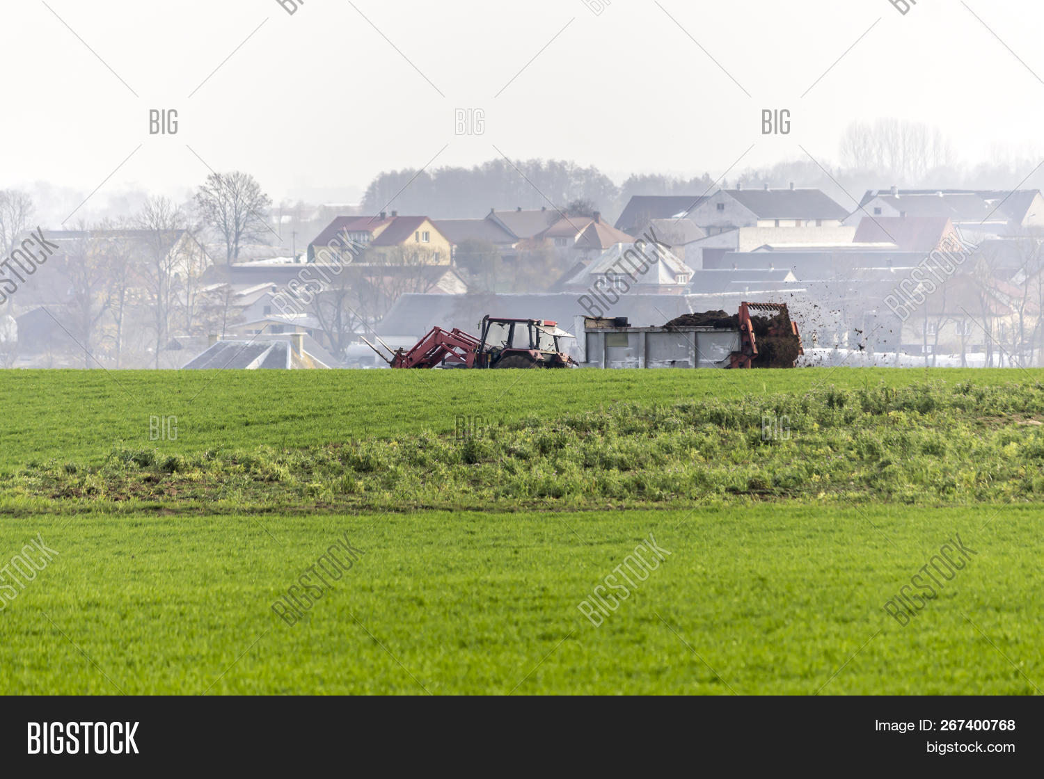 Late Autumn. Tractor Image & Photo (Free Trial) | Bigstock