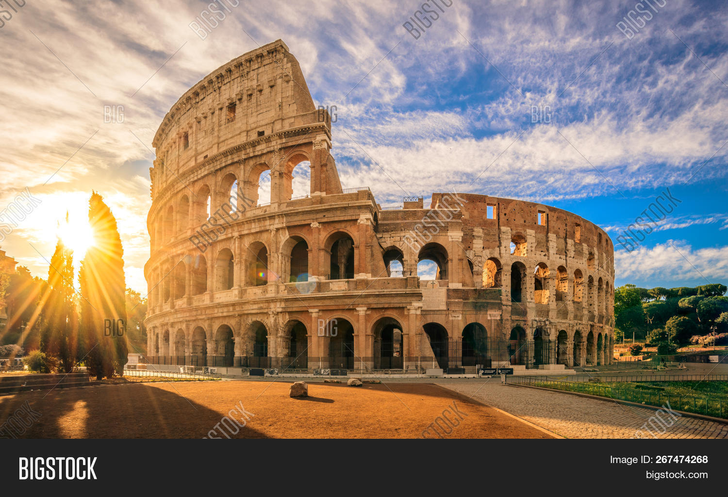 Colosseum Sunrise, Image & Photo (Free Trial) | Bigstock