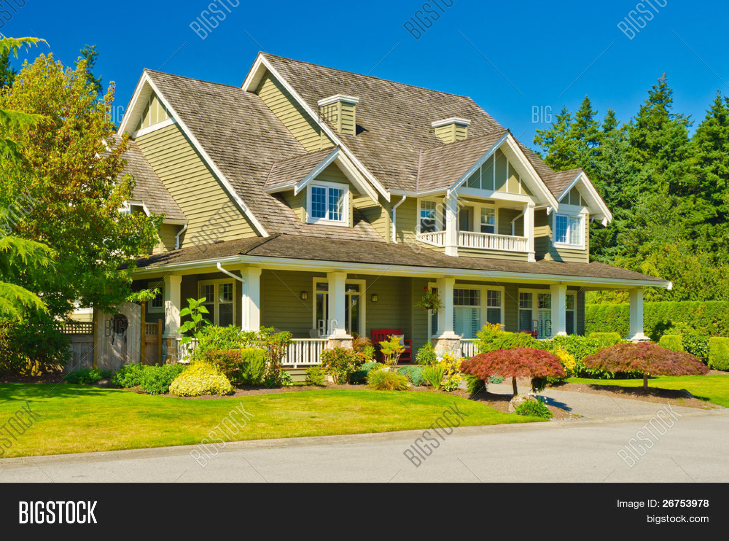 Luxury House Sunny Day Image & Photo (Free Trial) | Bigstock
