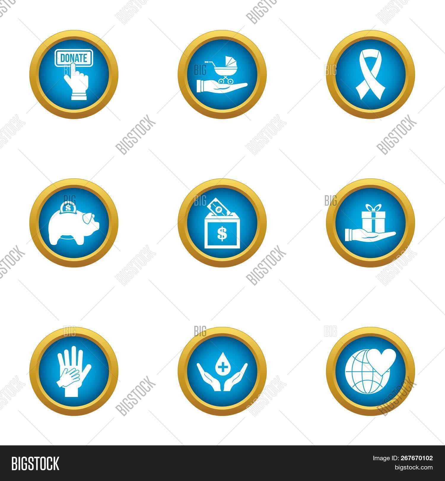 Frugal Icons Set. Flat Image & Photo (Free Trial) | Bigstock