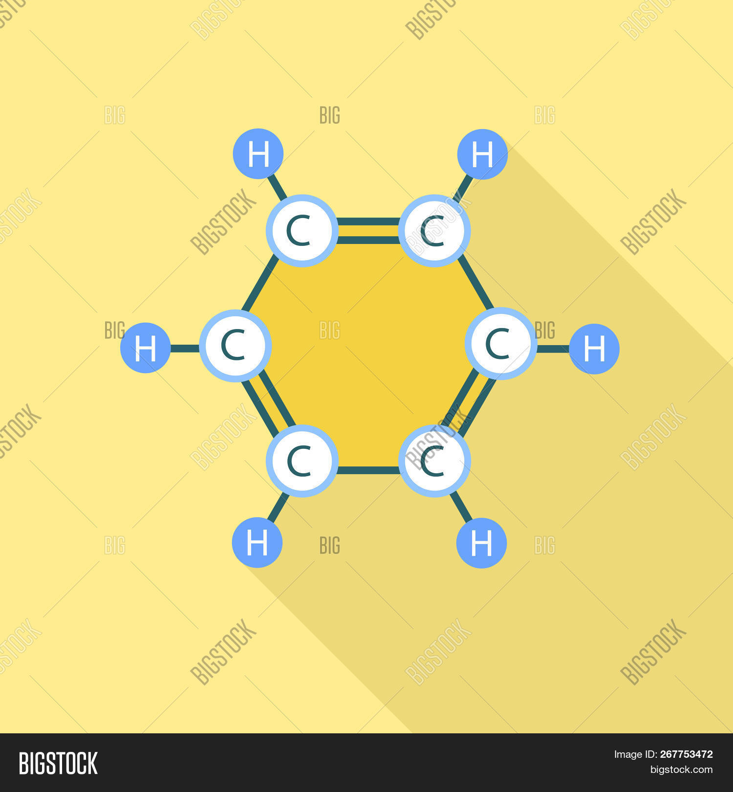Benzene Molecule Icon Image & Photo (Free Trial) | Bigstock