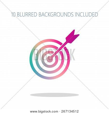 Target Icon. Colorful Vector & Photo (Free Trial) | Bigstock