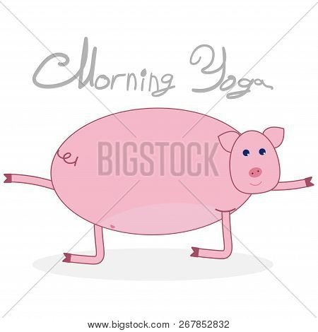 Morning Yoga Pig. Pig Vector & Photo (Free Trial) | Bigstock