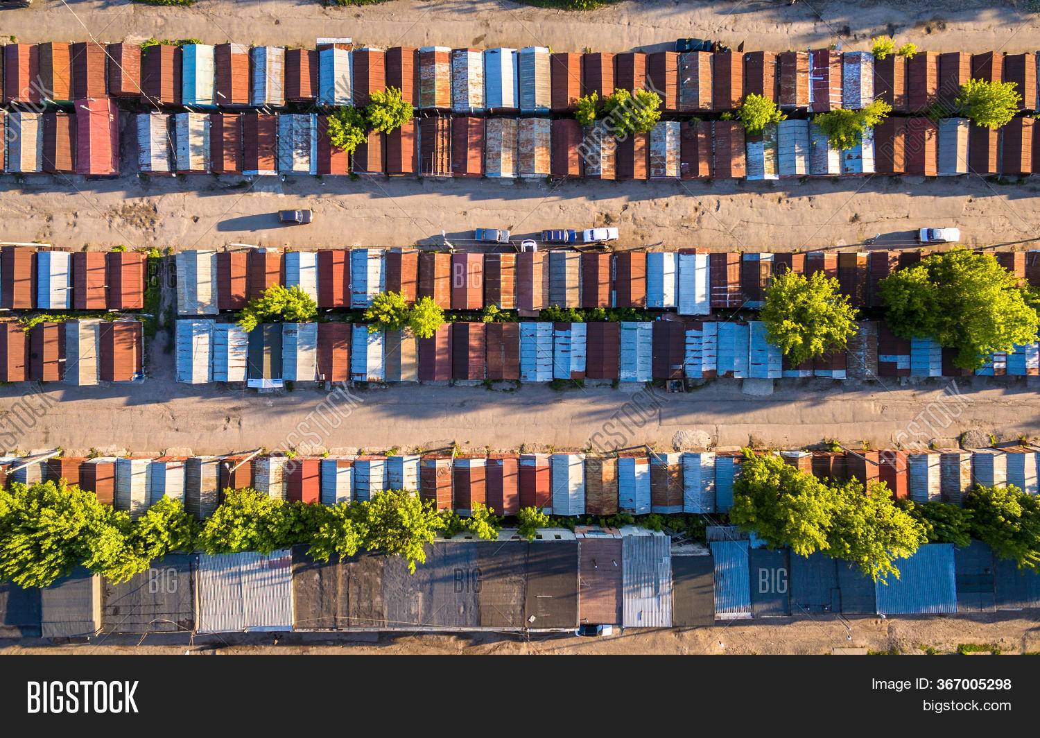 Aerial View Old Garage Image & Photo (Free Trial) | Bigstock