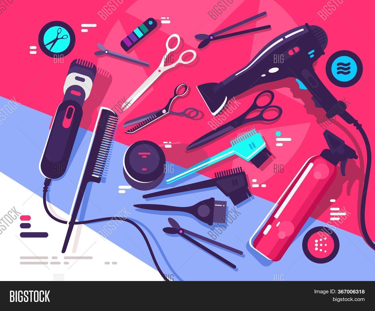 Hairdressing Tools, Image & Photo (Free Trial) | Bigstock
