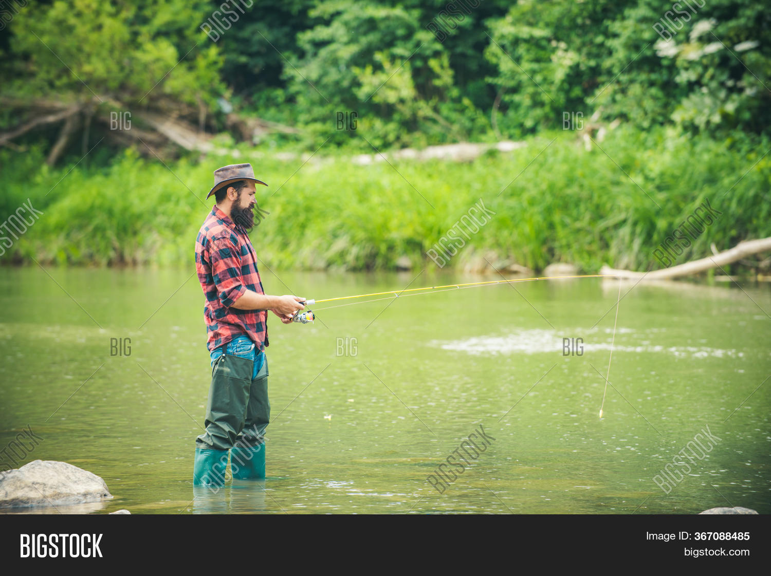 Bearded Fisher Water. Image & Photo (Free Trial) | Bigstock