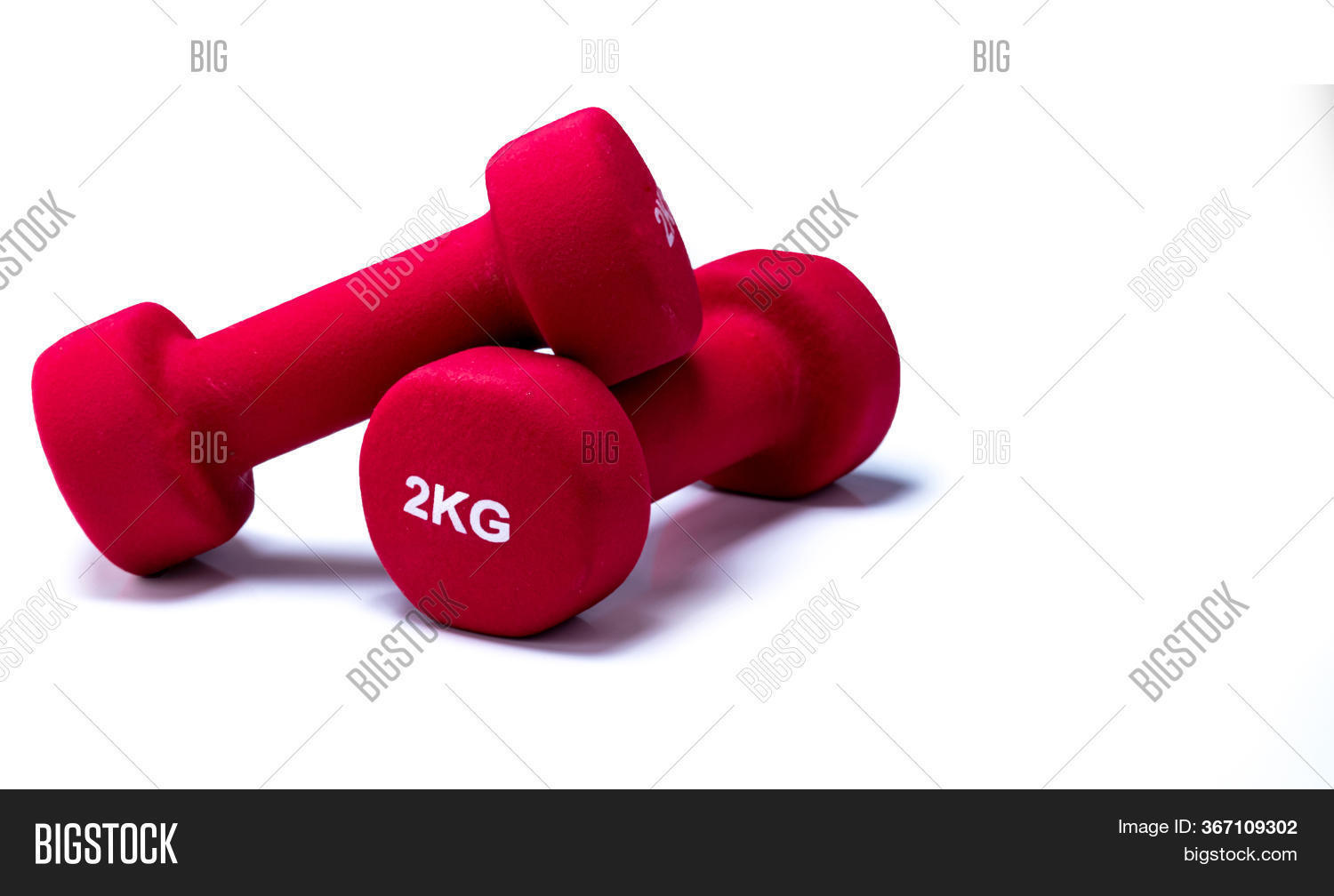 Set Red Dumbbells Image & Photo (Free Trial) | Bigstock