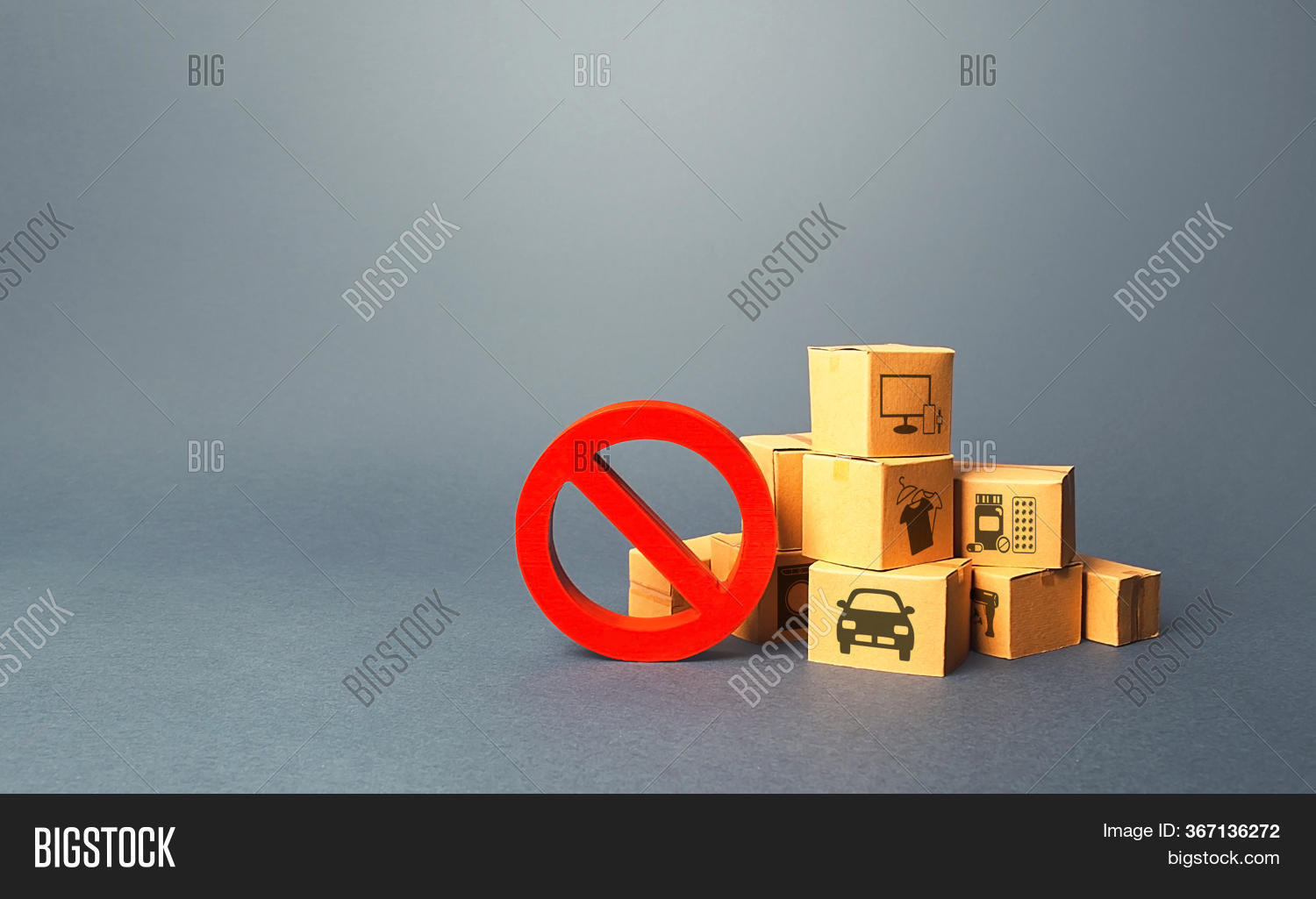 Boxes Red Prohibition Image & Photo (Free Trial) | Bigstock