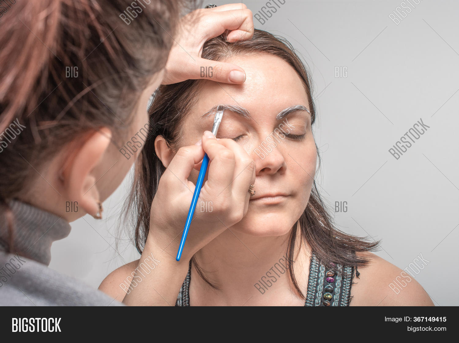 Woman Paints Eyebrows Image & Photo (Free Trial) | Bigstock