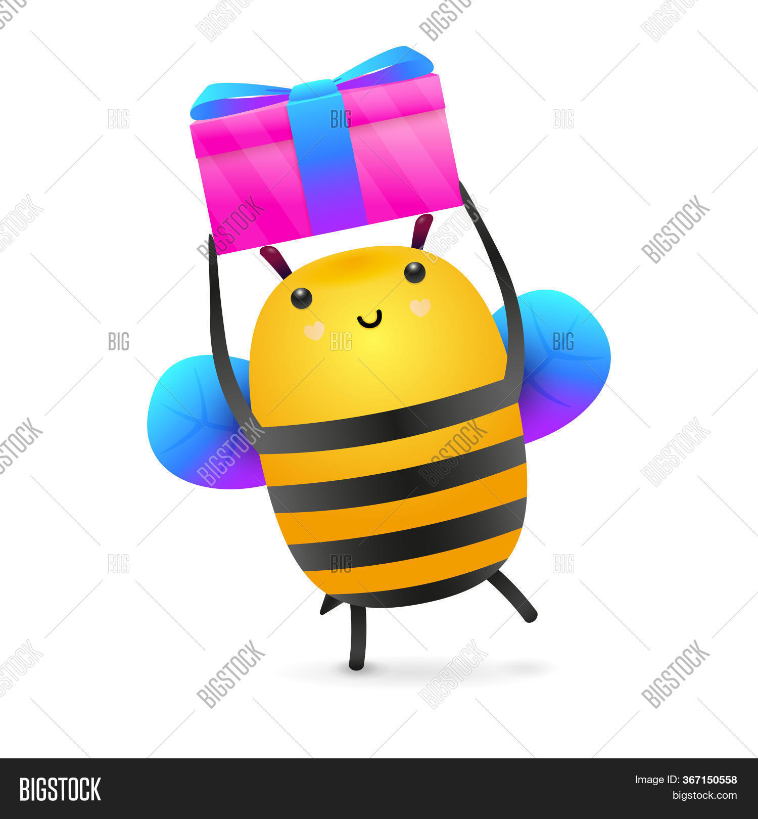 Cute Cartoon Bee Image & Photo (Free Trial) | Bigstock