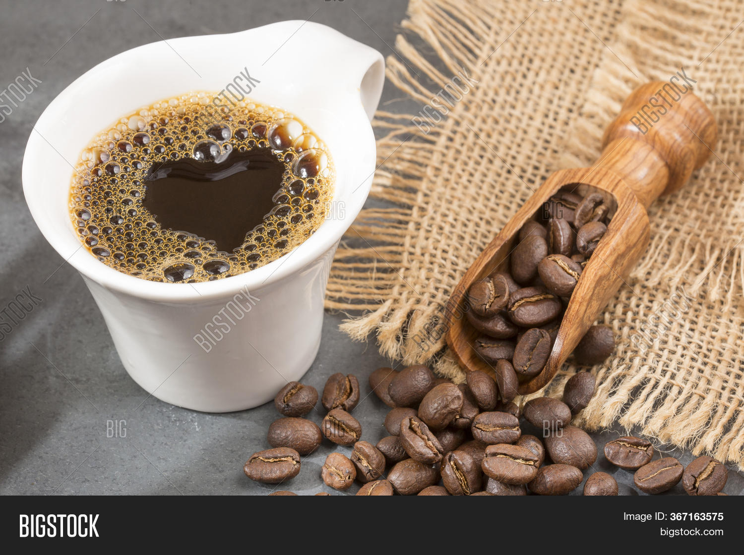Hot Coffee On Gunny- Image & Photo (Free Trial) | Bigstock