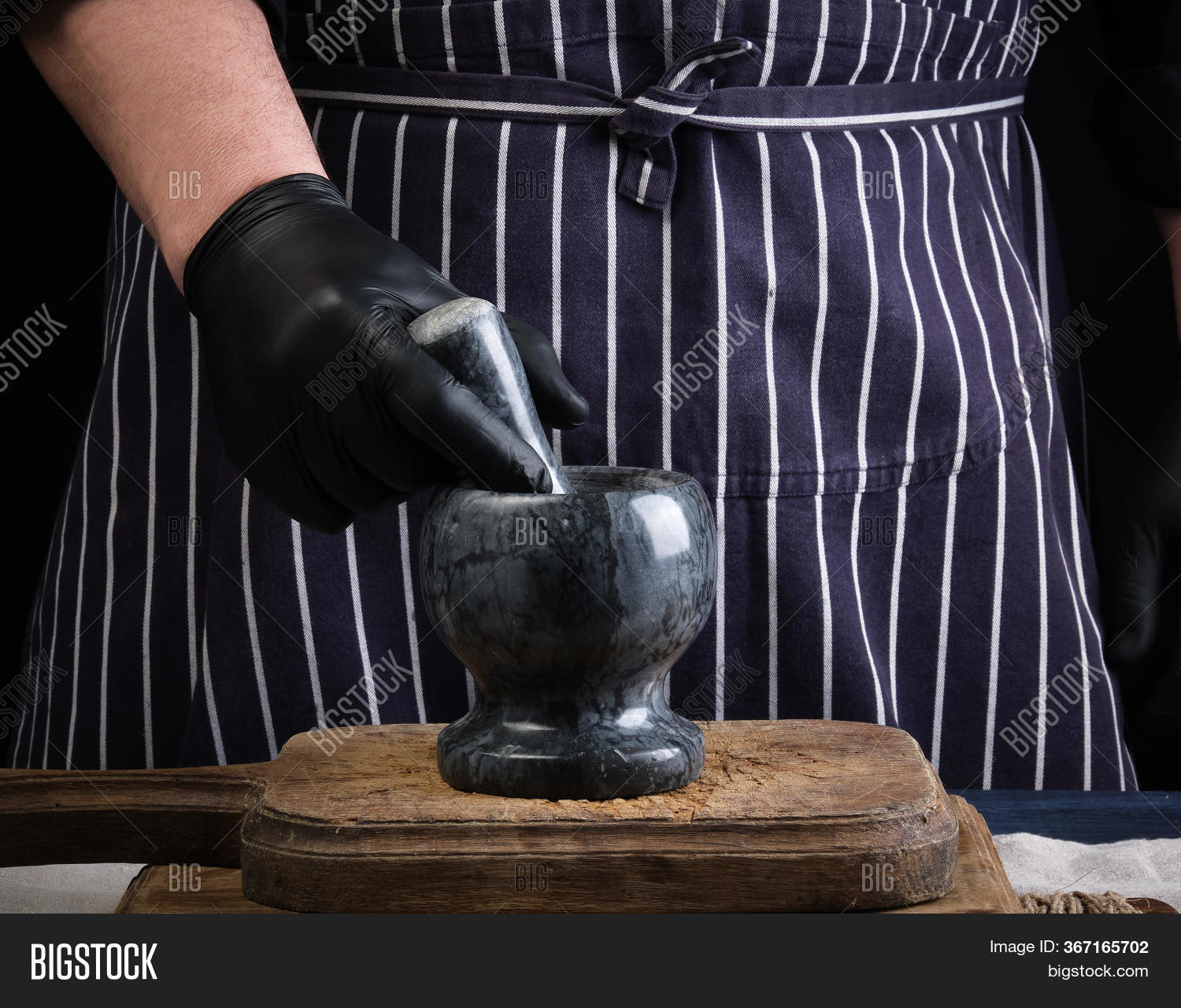 Chef Man Holding Stone Image & Photo (Free Trial) | Bigstock