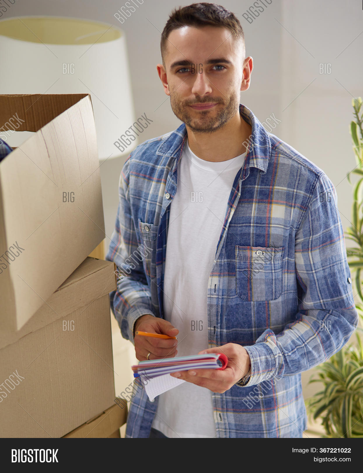 Moving Man Sitting On Image & Photo (Free Trial) | Bigstock
