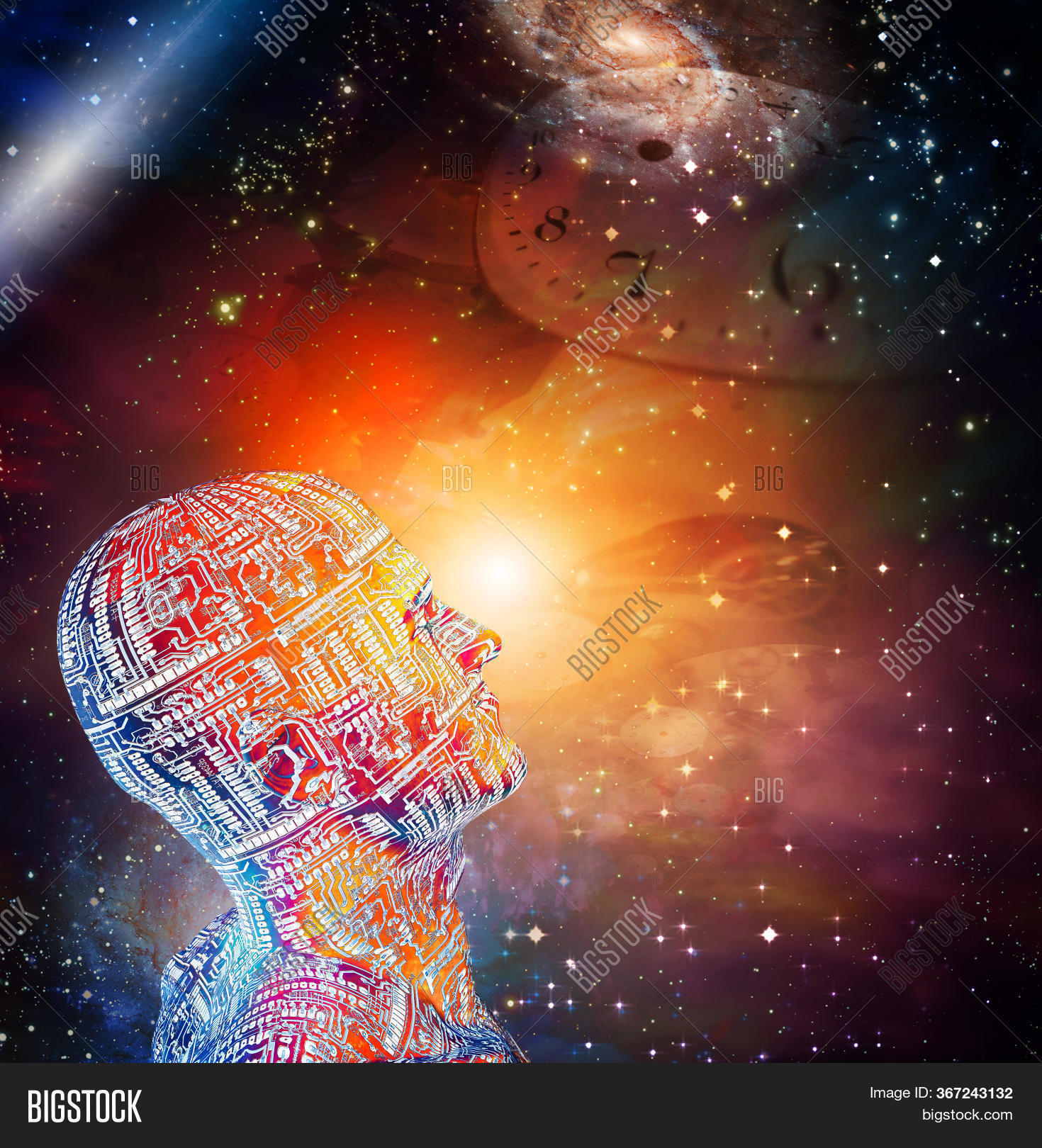 Digital Man Space. Image & Photo (Free Trial) | Bigstock