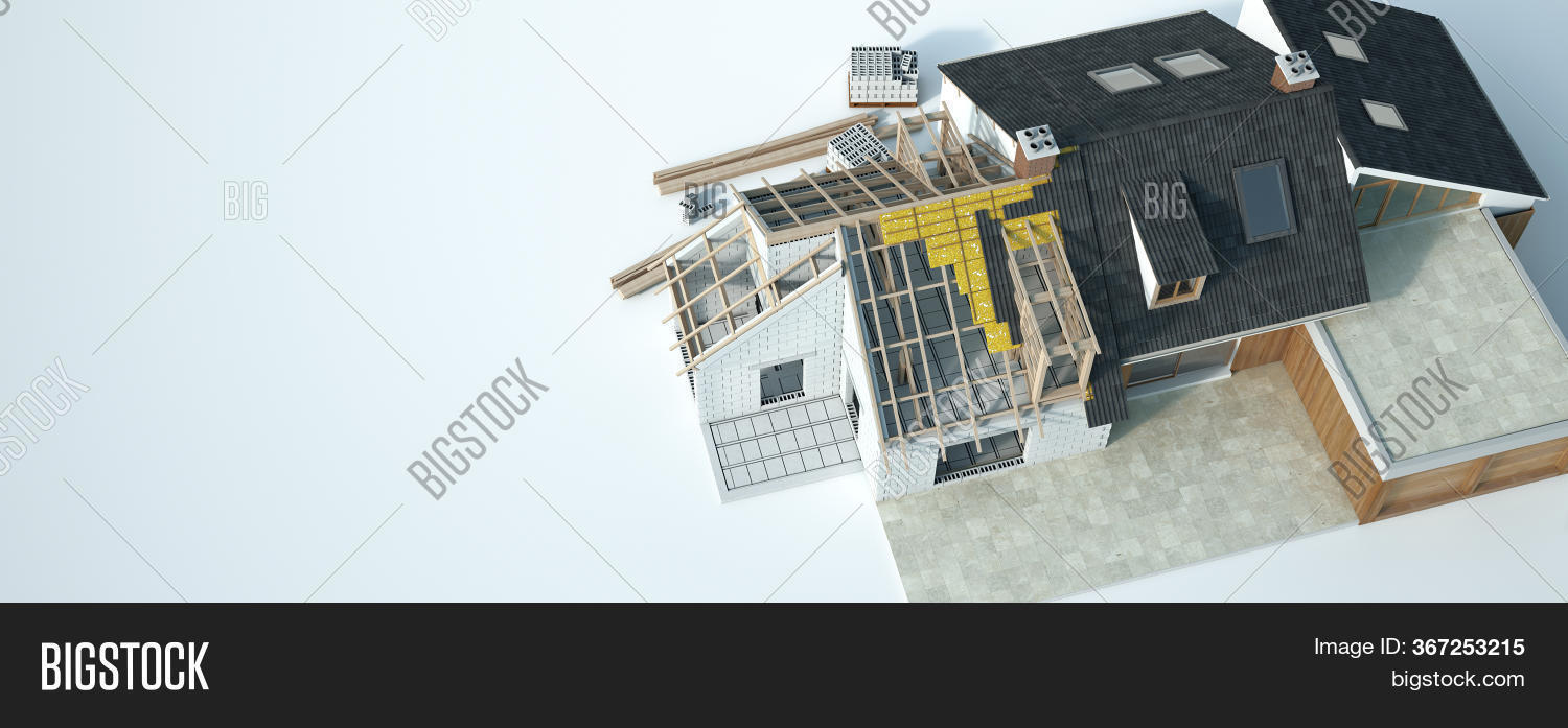 3D Rendering House Image & Photo (Free Trial) | Bigstock