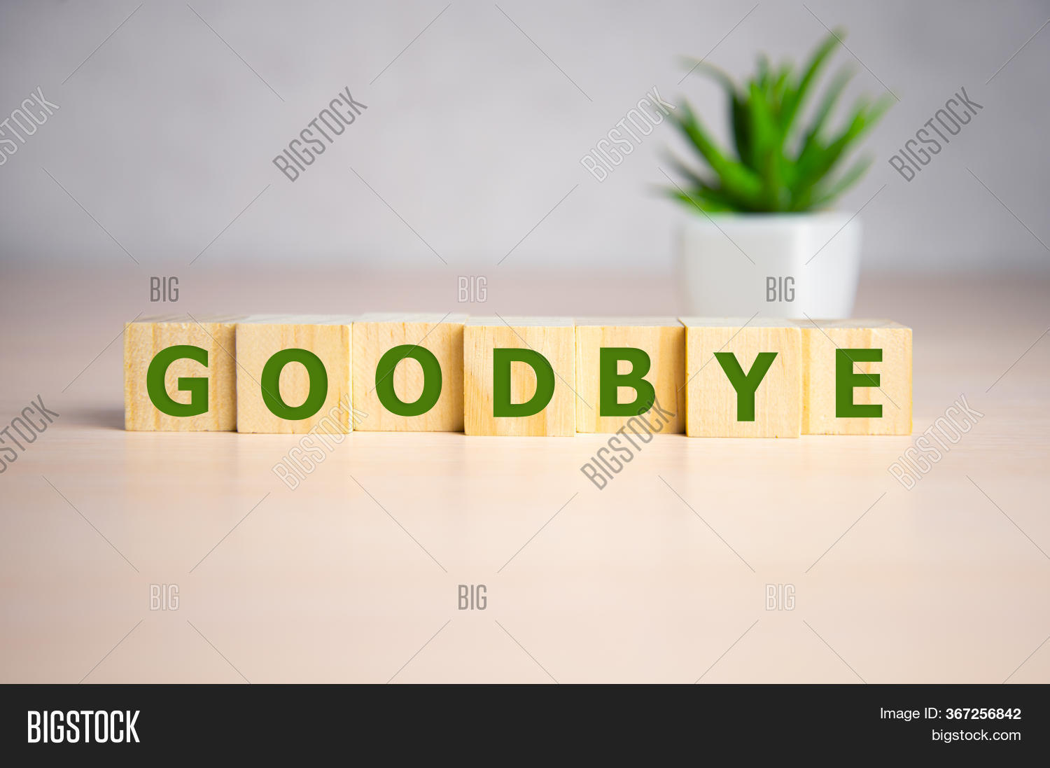 Green Text Goodbye Image & Photo (Free Trial) | Bigstock