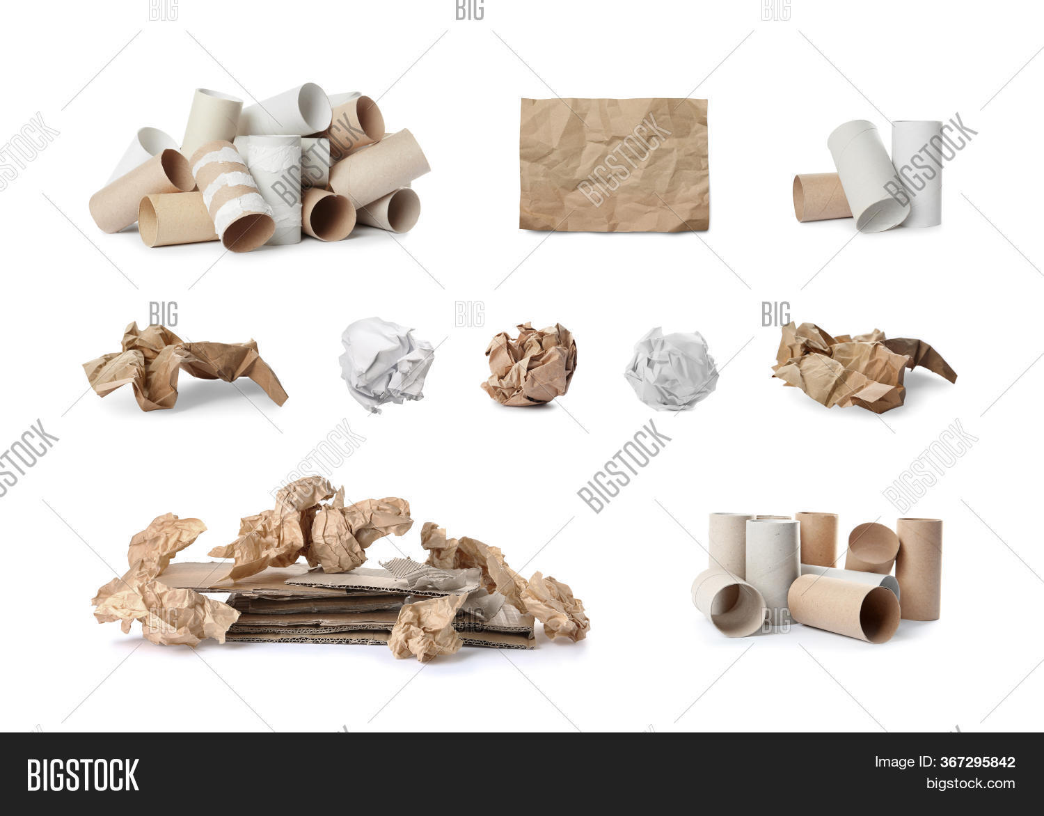 Set Cardboard Garbage Image & Photo (Free Trial) | Bigstock
