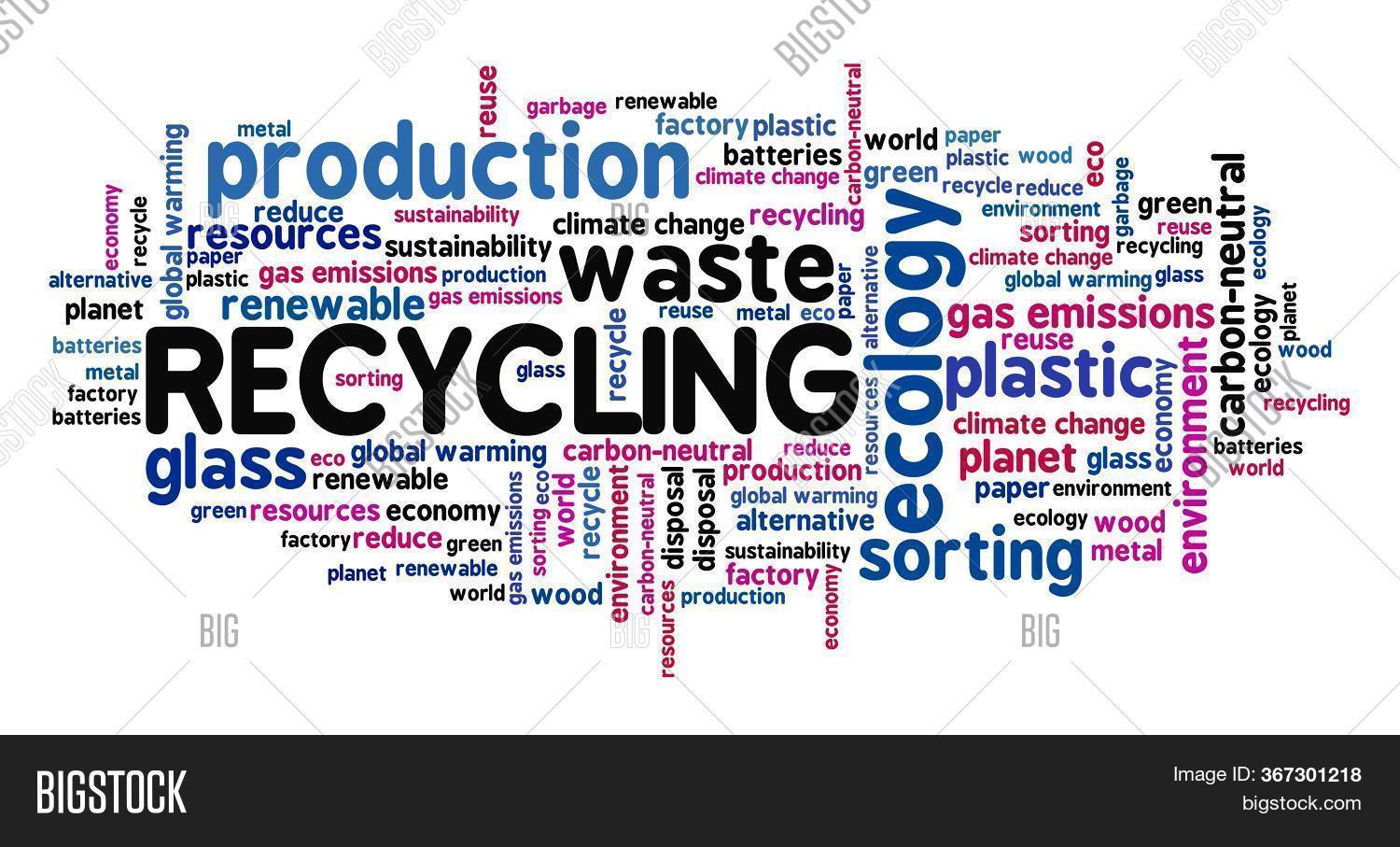 Recycling Word Cloud. Image & Photo (Free Trial) | Bigstock