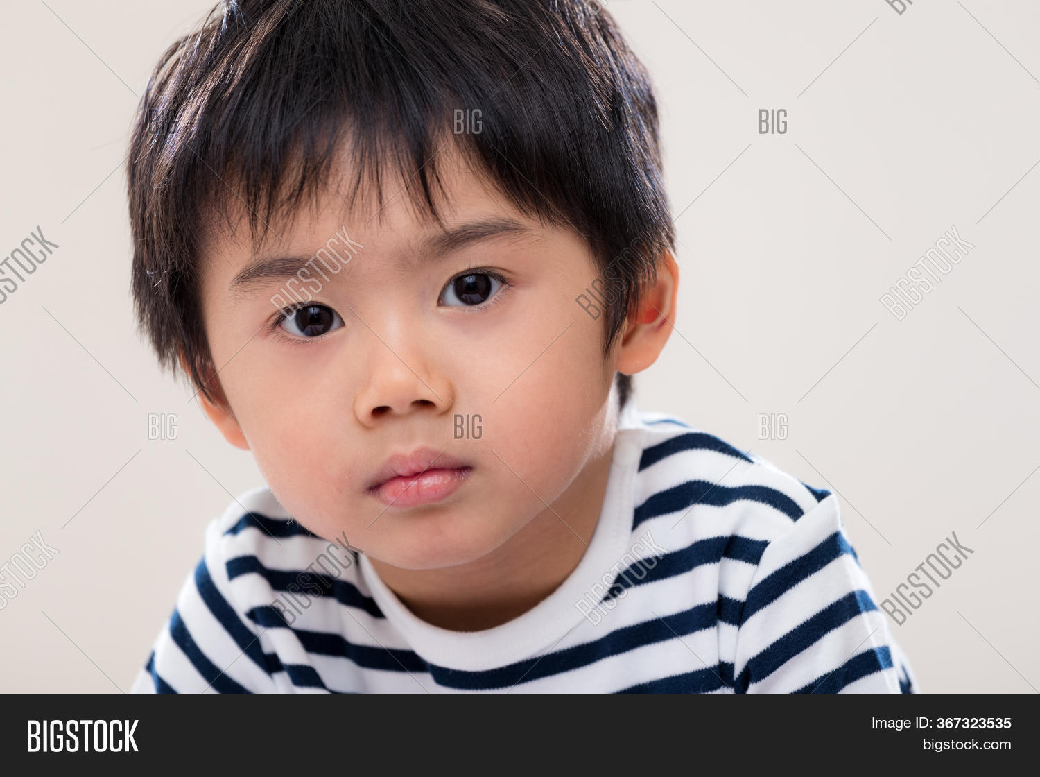 Serious Little Boy On Image & Photo (Free Trial) | Bigstock